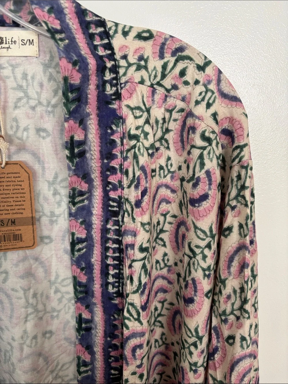 NATURAL LIFE | Tops | Natural Life Purple Fan Floral Camila Kimono ...